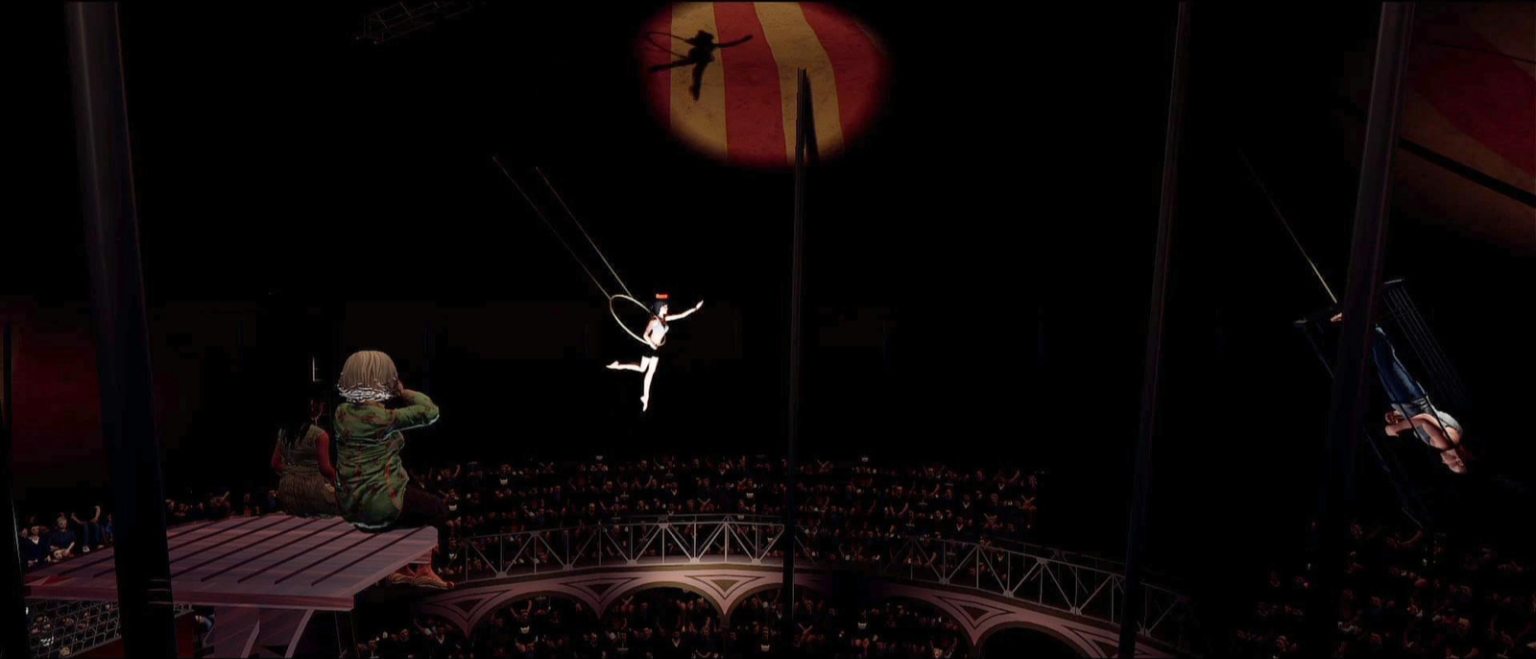 Virtual cinematography in Matilda the Musical's Acrobat's story