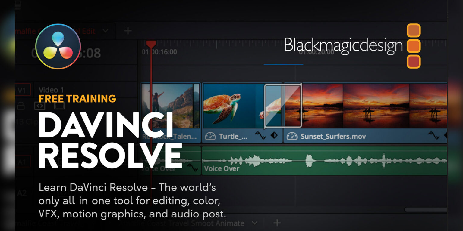 Blackmagic Design offers free DaVinci Resolve public training webinars